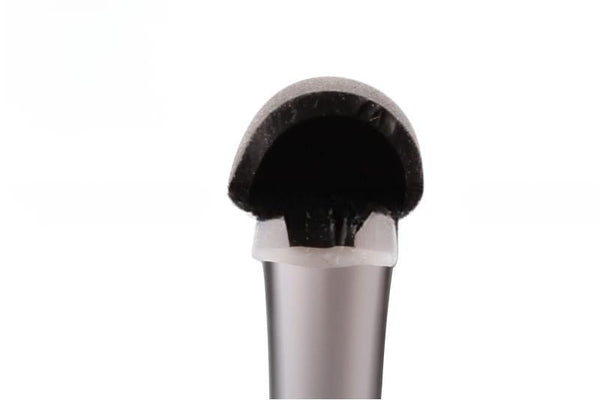 Black 3/8 Inch Rubber Bulb Weatherstripping - Window Seal