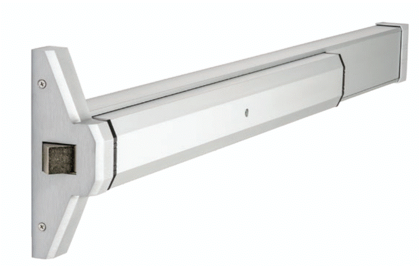 Commercial Door Narrow Exit Device - Aluminum Finish