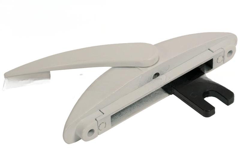 Beige Casement Window Hardware - Security Lever Lock Handle