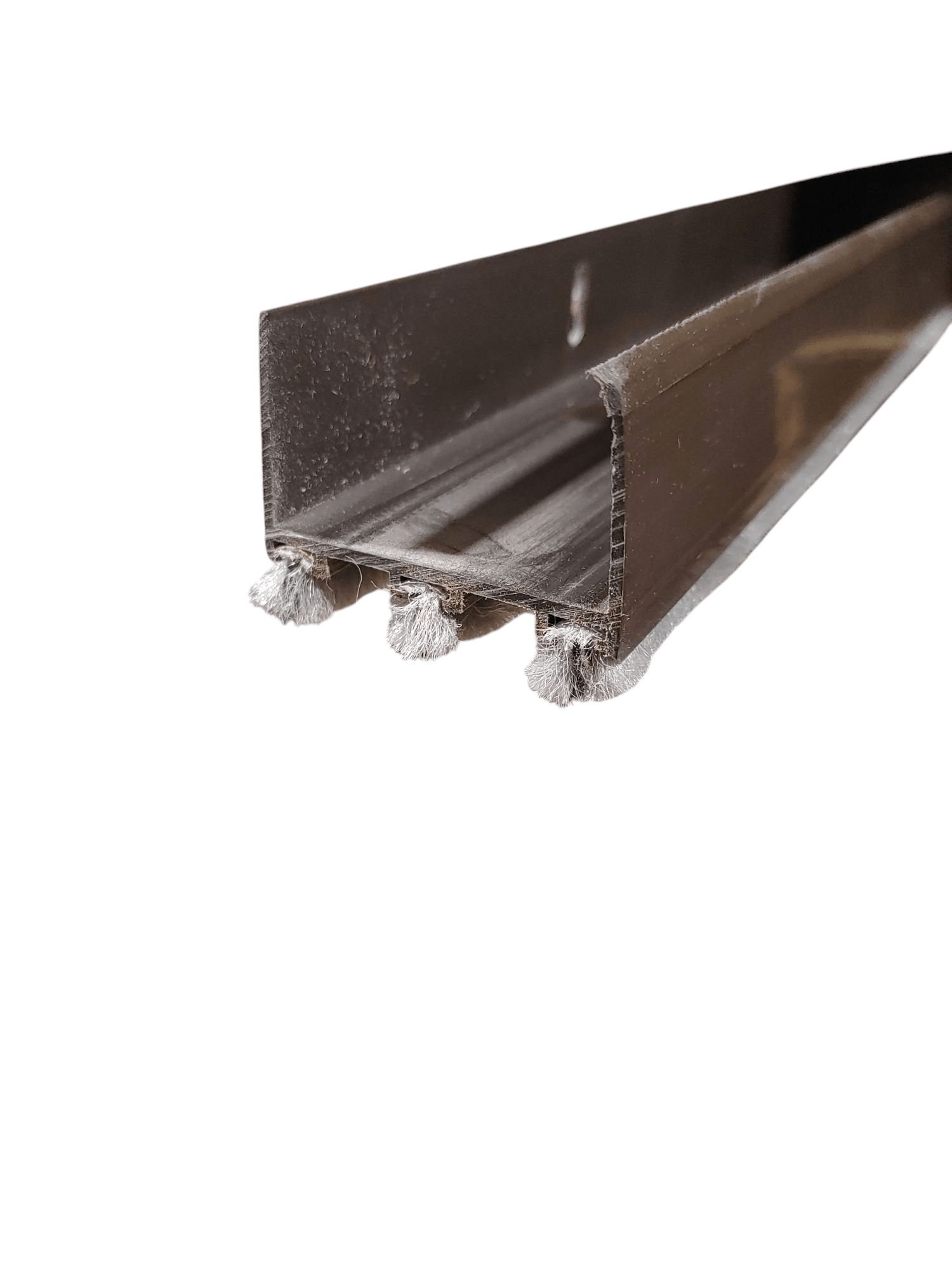 Brown Door Shoe for 48" Entry Doors - Fin-Pile Weather Seal