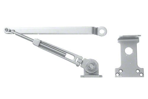 Commercial Door Friction Hold Open Arm - Aluminum Finish