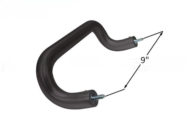 Kawneer 9" Black Pull 'D' Handle - Commercial Door Hardware