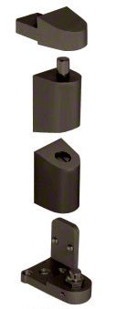 Dark Bronze Left Hand Pivot Set - Commercial Door Hardware