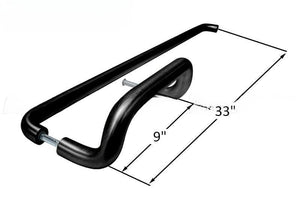Kawneer Black 33" Push & 9" Pull Handle - Door Hardware Set