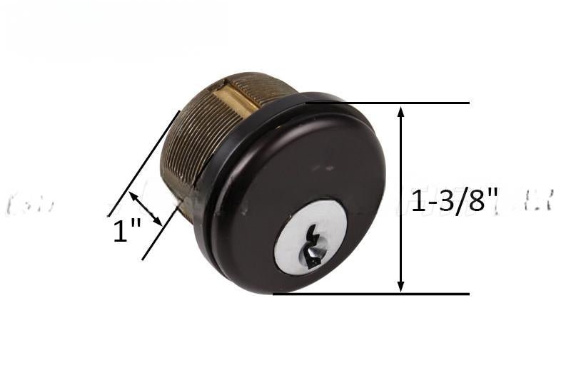 Kawneer Bronze Cylinder Lock for Commercial Aluminum Doors