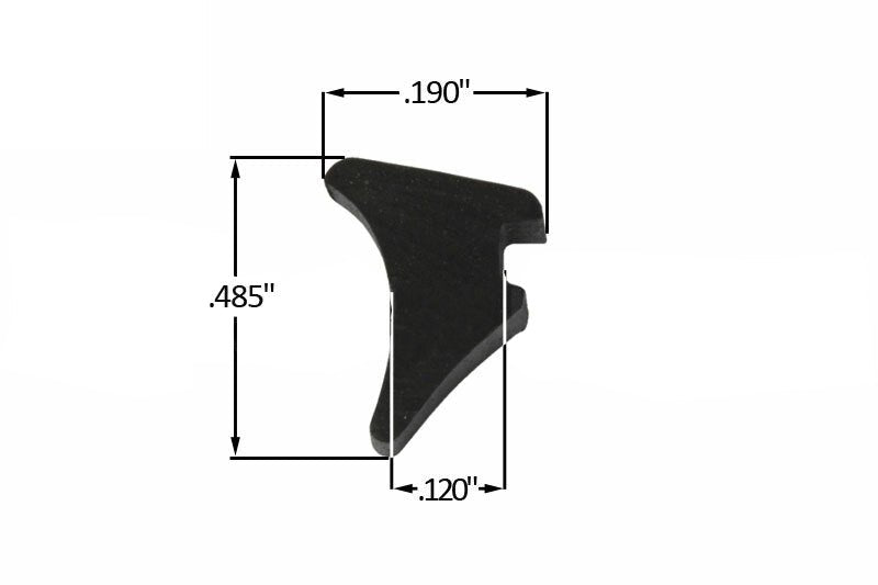 Kawneer Glazing Gasket - Small Roll-In Rubber Seal 0.120"