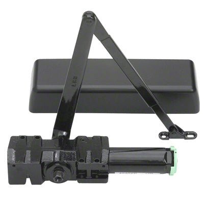 LCN Black Adjustable Spring Door Closer - Grade 1 Hardware