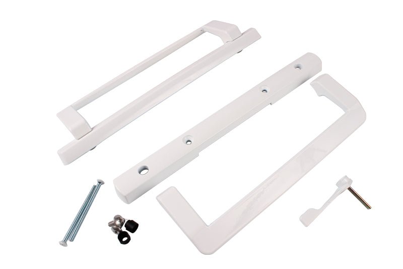 Roto Hardware White Sliding Patio Door Handle - Non-Keyed Set
