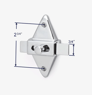 Toilet Partition Slide Bolt Latch - Durable Door Hardware