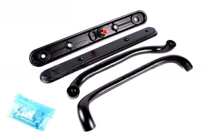 Truth Door Hardware Black Olympus Handle - 3-15/16 Inch Fit