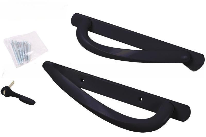 Truth Sliding Glass Door Hardware - Black Patio Handle Set