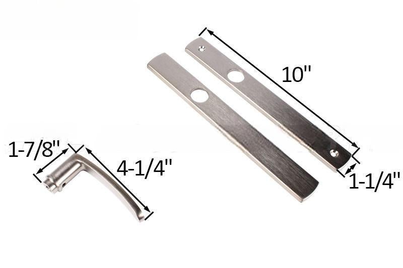 Truth Hardware Brushed Nickel Patio Door Handle