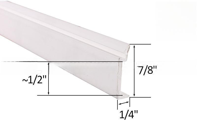 Jeld-Wen White 7/8" PVC Window Trim - 96" Residential Stop
