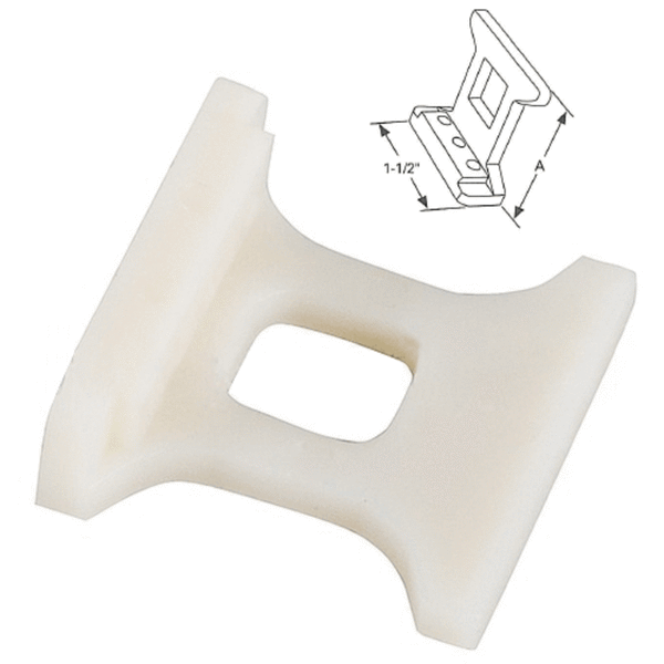 Commercial Aluminum Storefront Door Nylon Flush Bolt Guide