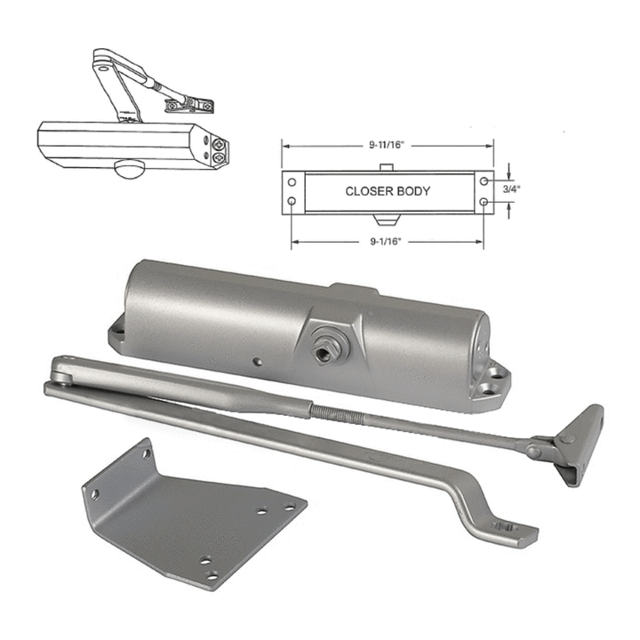 Dorma Heavy-Duty Commercial Door Closer with Parallel Arm Bracket ...