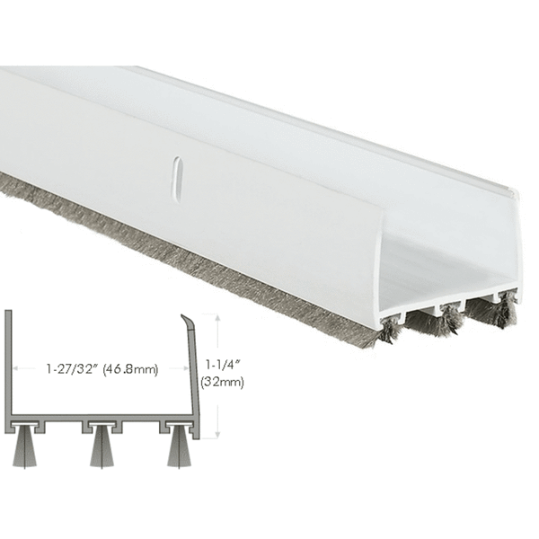 Door Shoe with Fin-Pile Insert – 36" White Vinyl Bottom Sweep | Reflect ...