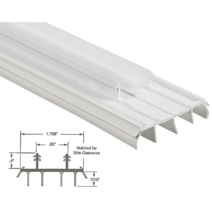 Door Sweep for Exterior Door – Concealed Vinyl Fins Seal