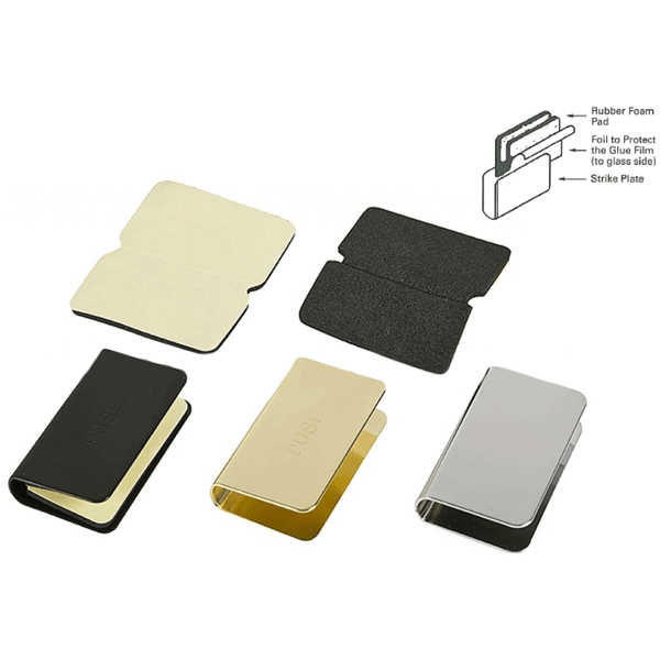 Rectangular Strike Plate for Glass Door Security