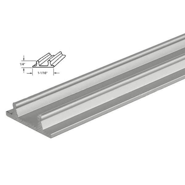 Showcase Lower Channel - Clear Anodized | Reflect Window & Door