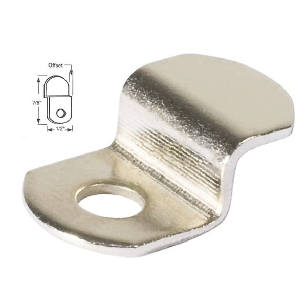 Offset Mirror Clip for 1/4" Mirrors - Durable & Reliable Mounting