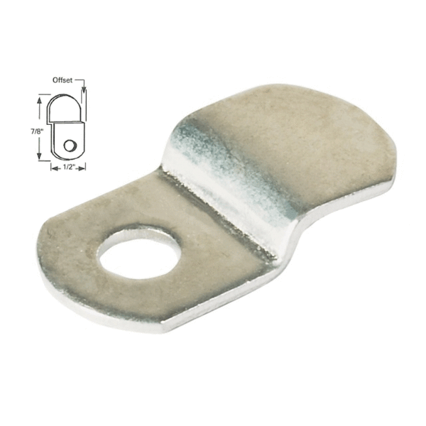 Secure Offset Clip for 1/8 Inch Mirrors - Durable Design