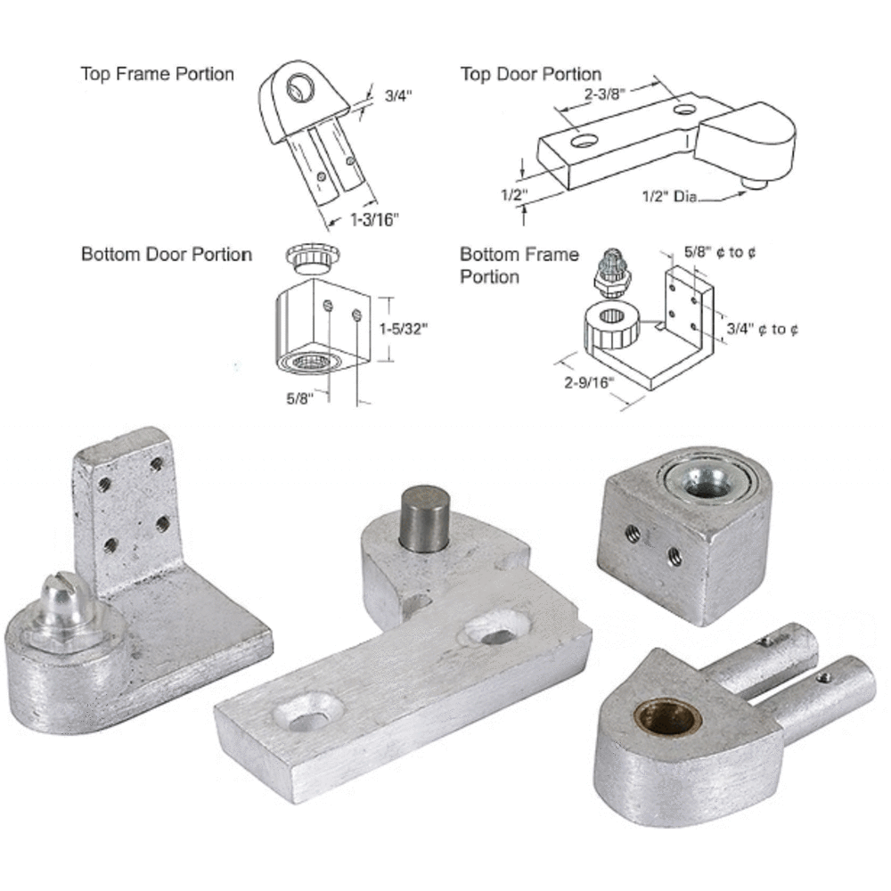 Pitco Commercial Left Offset Pivot Set | Reflect Window & Door