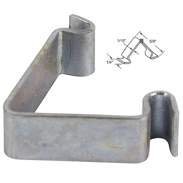 Sash Corner Clip 5/8 Height - .220 Width - .025 Thick