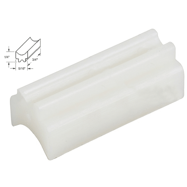 Sliding Window Glide – White 5/16" Durable Replacement
