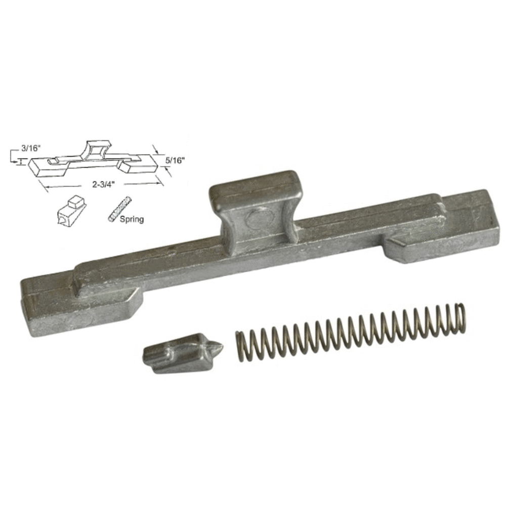 Sliding Window 2-3/4 Plunger Lock