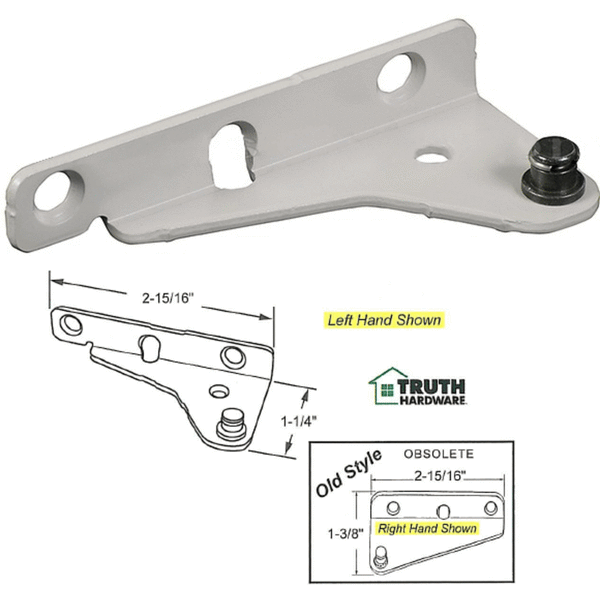 Maxim Window Operator Stud Bracket – Left Hand, Truth Hardware ...