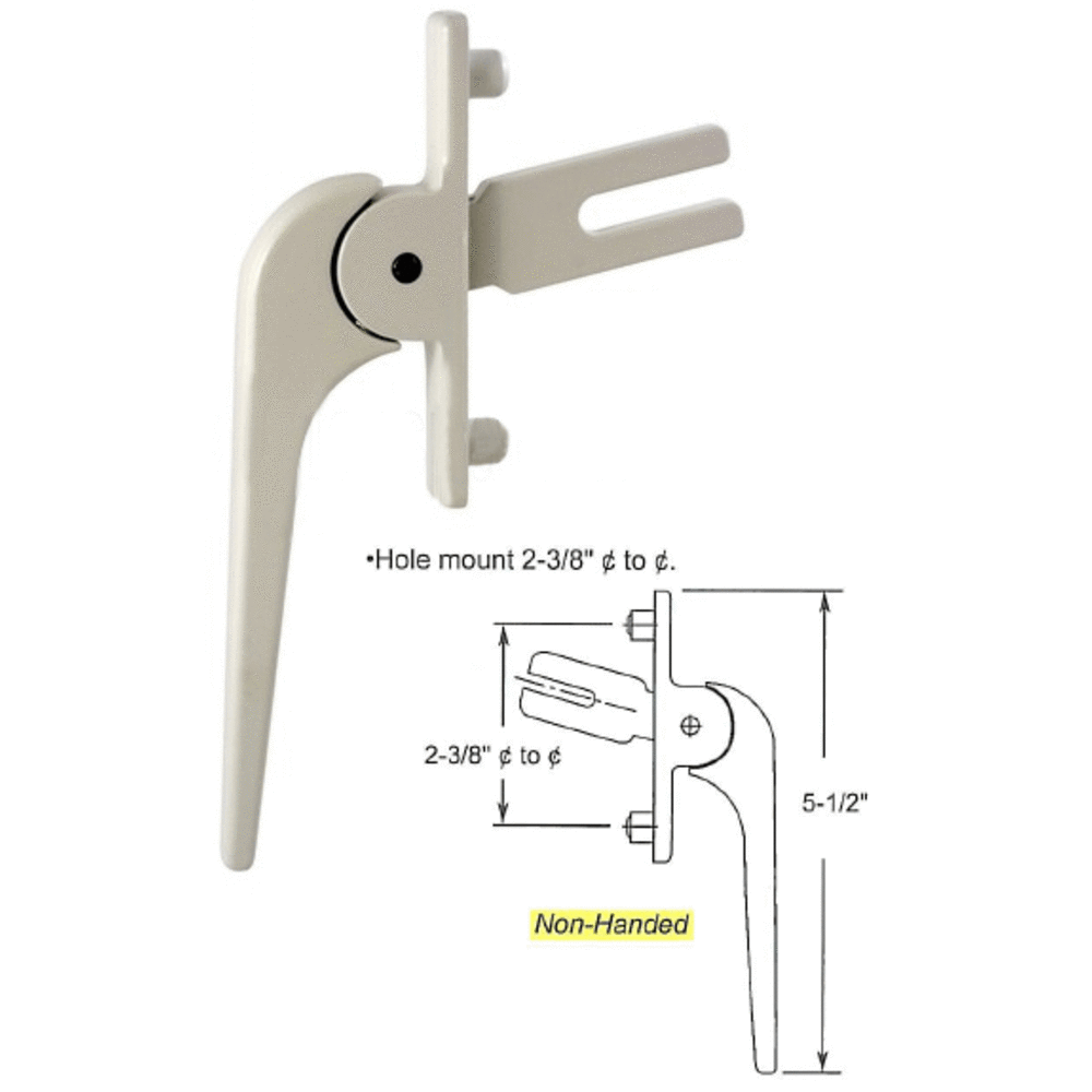 Casement Window White Multi-Point Security Locking Handle