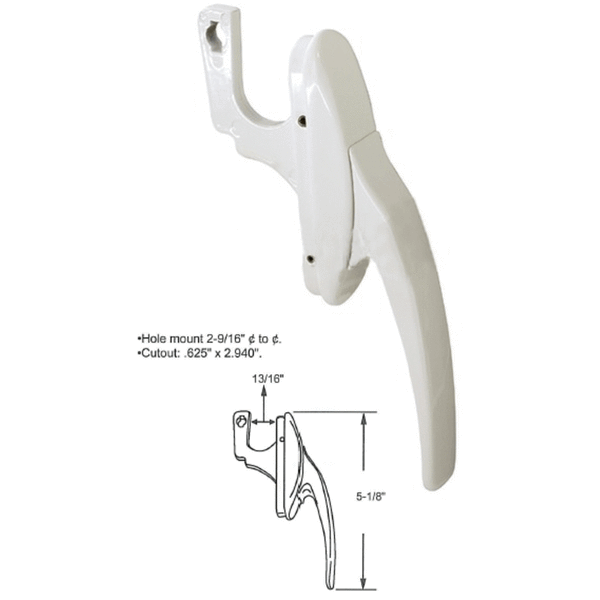 Casement Window Locking Handle – White | Secure & Durable Fit | Reflect ...