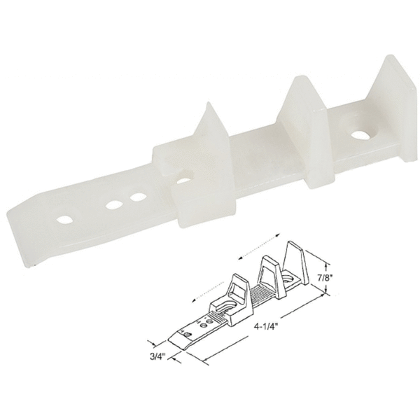 Self-Adjusting Nylon Guide for Smooth Sliding Door Hardware