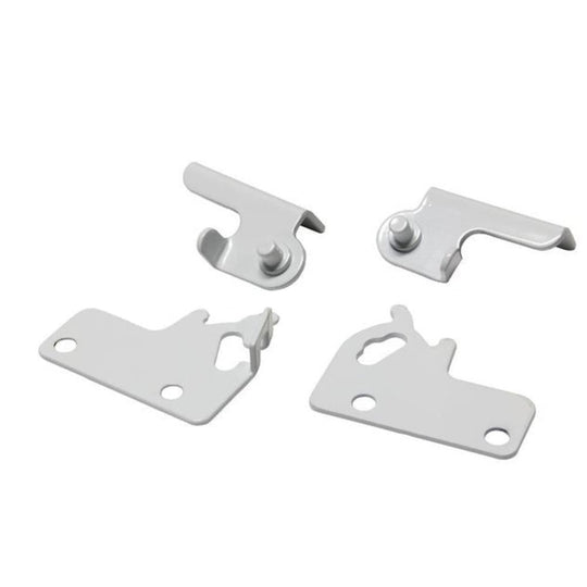 White Basement Window Hinge Set - Casement & Awning Hardware