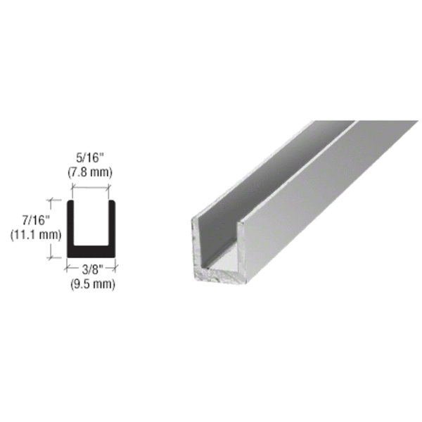 Aluminum U Channel for Glass Shower – Secure Fixed Panels