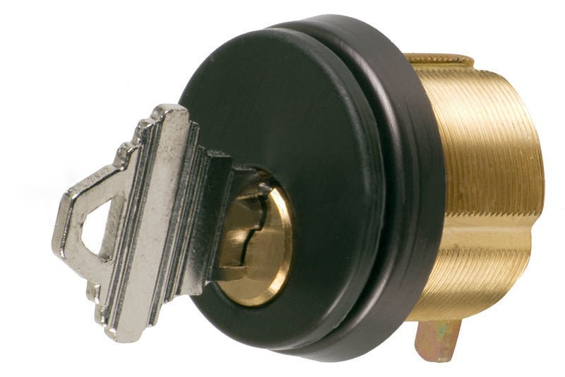 Bronze Commercial Door Cylinder with Key - Secure & Durable