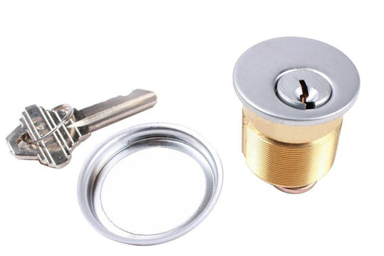 Commercial Door Cylinder with Key - 1-1/4 Inch Length