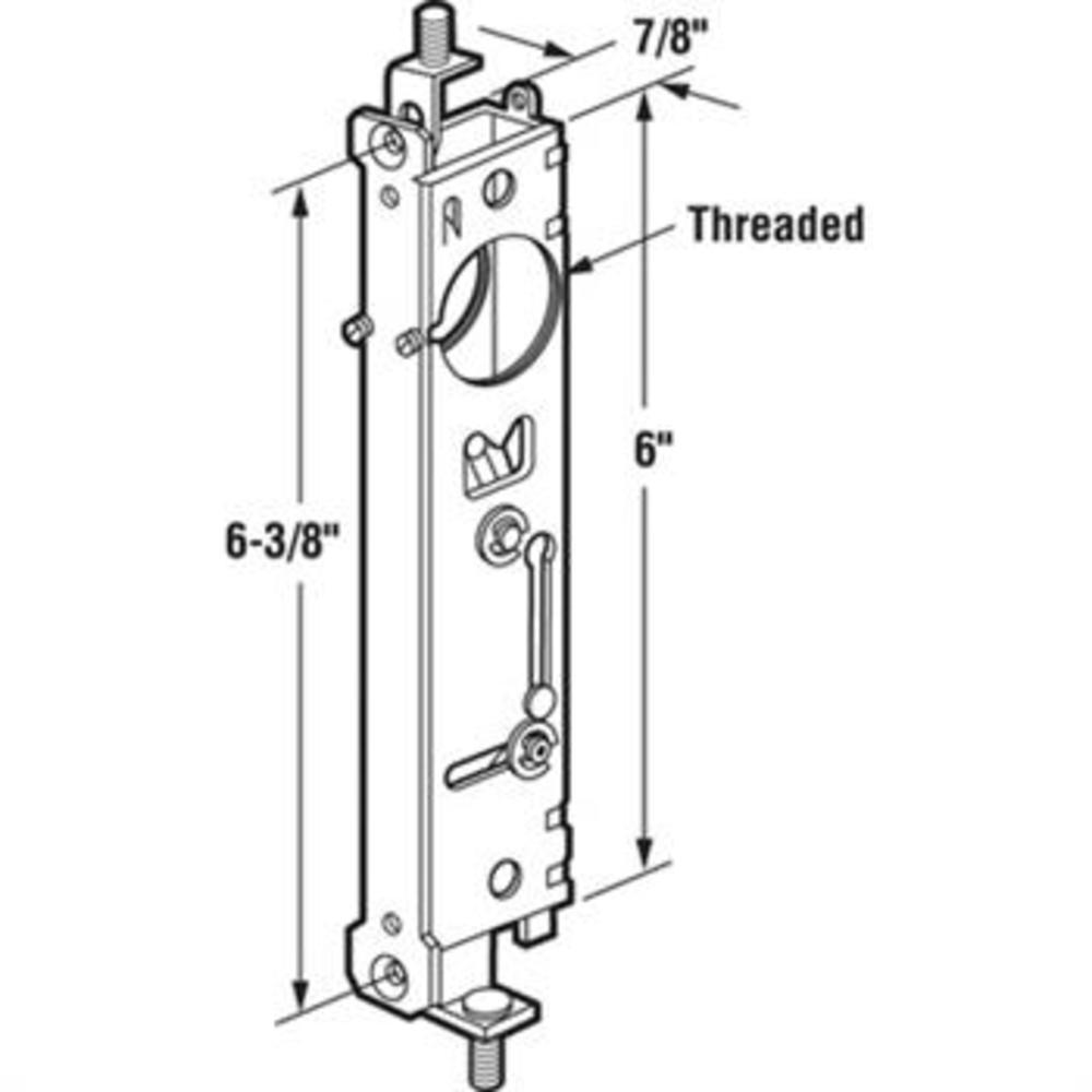 Commercial 2-Point Deadbolt Lock - 1-1/2" Steel Mechanism