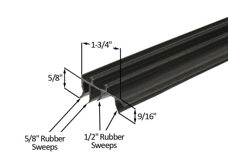 Concealed Door Sweep – 1-3/4" Width x 5/8" Height Seal