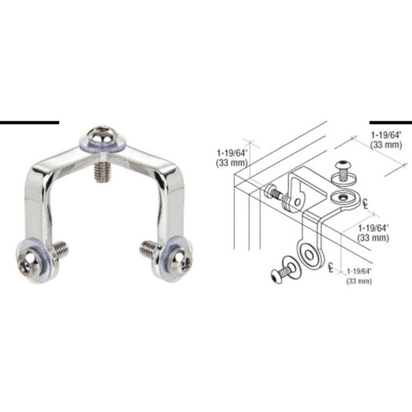 Deluxe 3-Way Glass Corner Connector for Stylish Displays