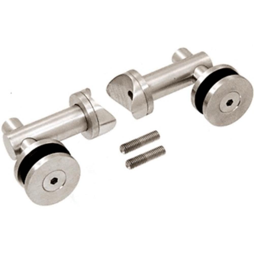 Double Arm Fixed Fitting Set - Door Hardware for 1/2" Glass