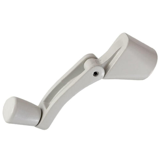 Fold-Up White Window Operator Crank Handle for Easy Control