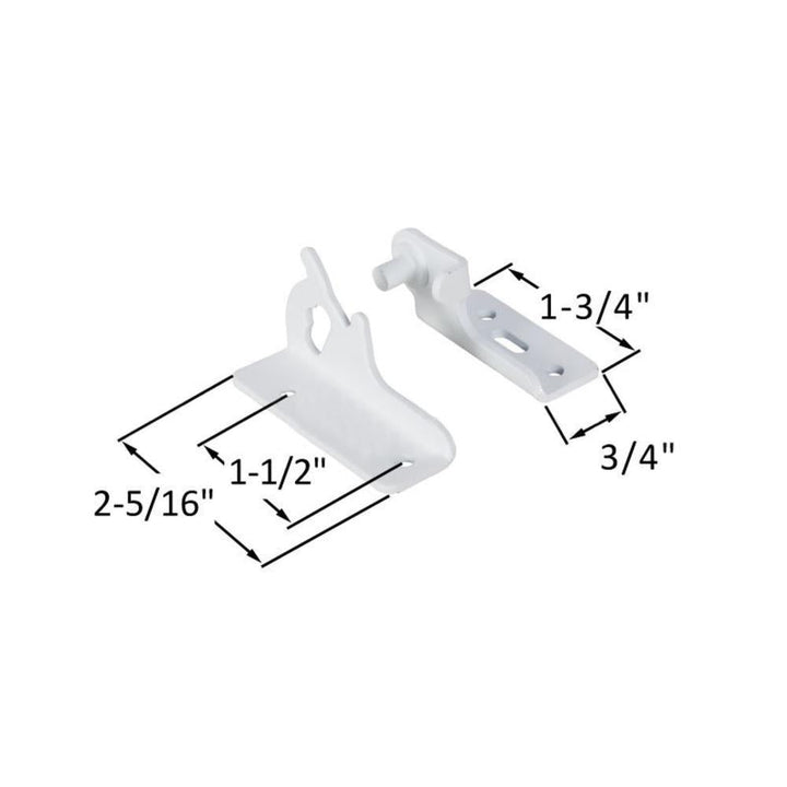 Heavy-Duty Face Mount Hinge Set - Casement & Awning Hardware