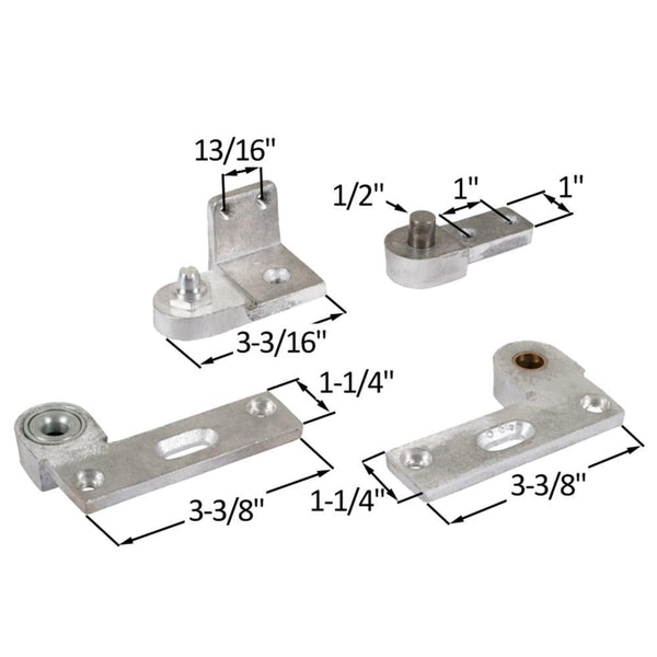 Commercial Aluminum Storefront Door Left Hand Pivot Set