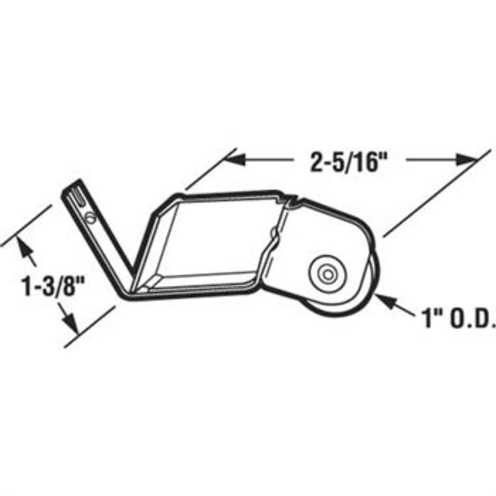 Sliding Screen Door Roller - Spring Tension Steel Bearings