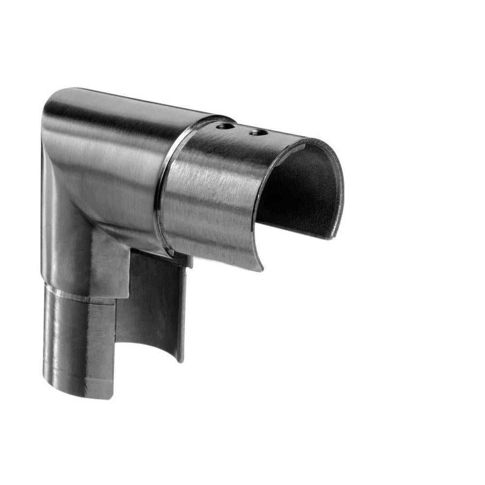Q-Railing Round Profile Cap Rail Downward Connection 90-Deg