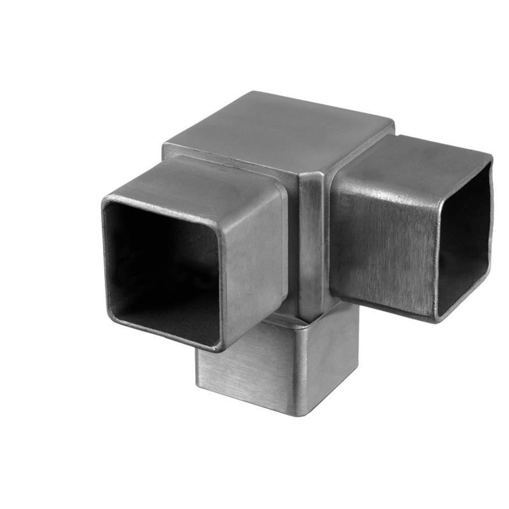 Q-Railing Square Line 3-Way Connector for 90 Degree Posts