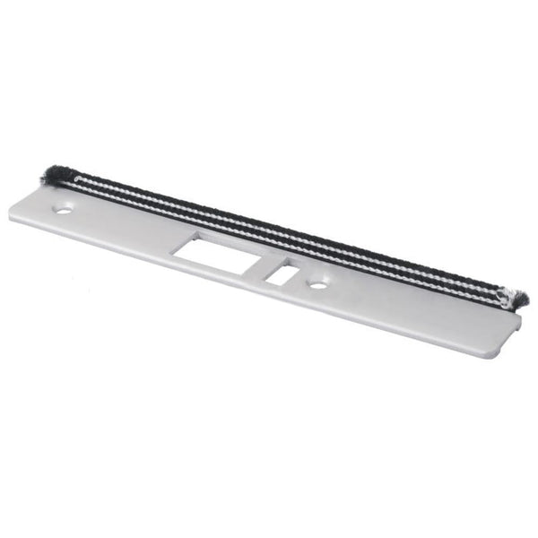Aluminum Radius Faceplate for Deadlatch Locks - Right Hand