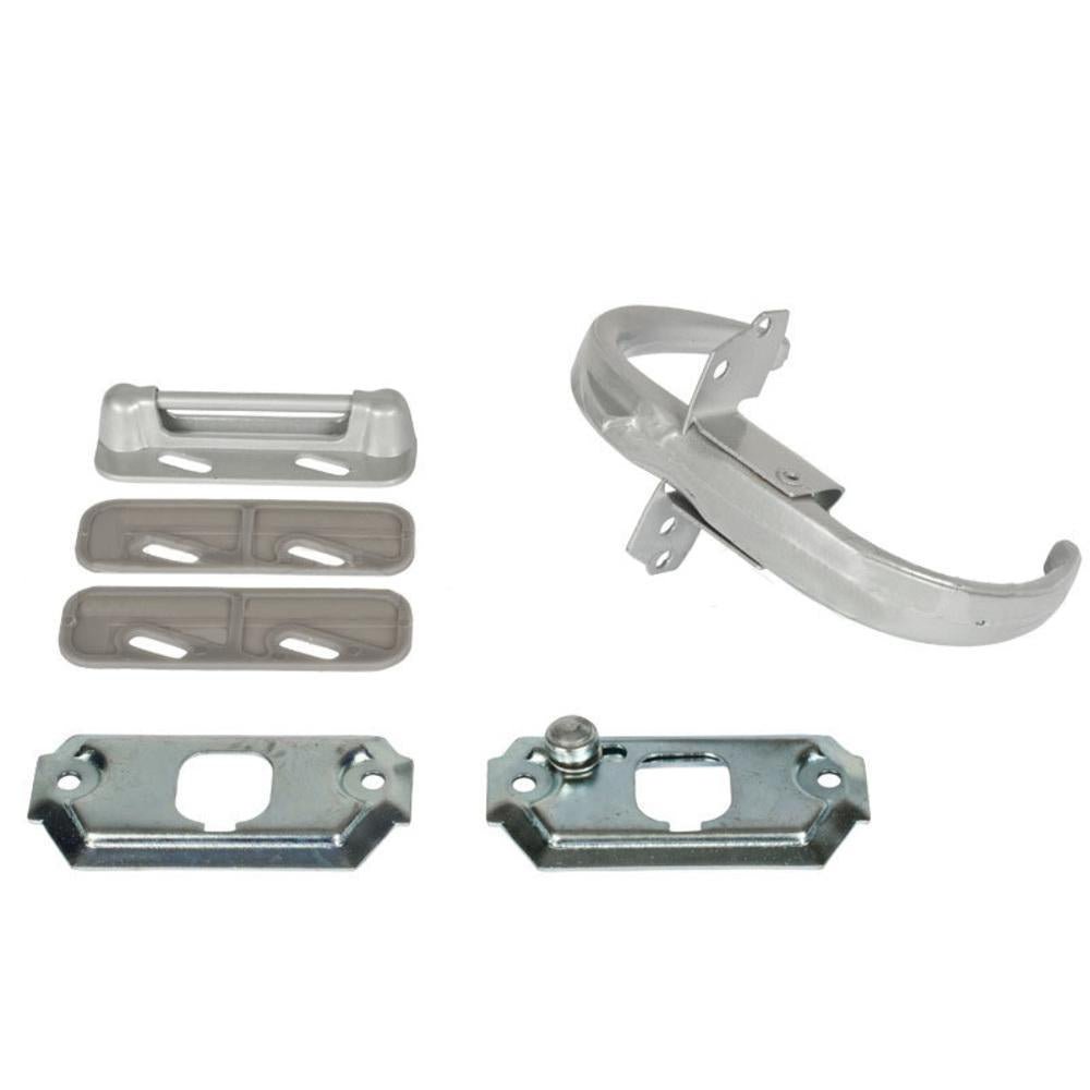 Silver Residential Screen Door Latch for 1" to 1-3/8" Doors