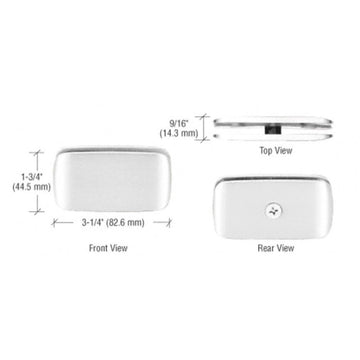 Roman Style 180 Degree Glass Clamp for Elegant Installations